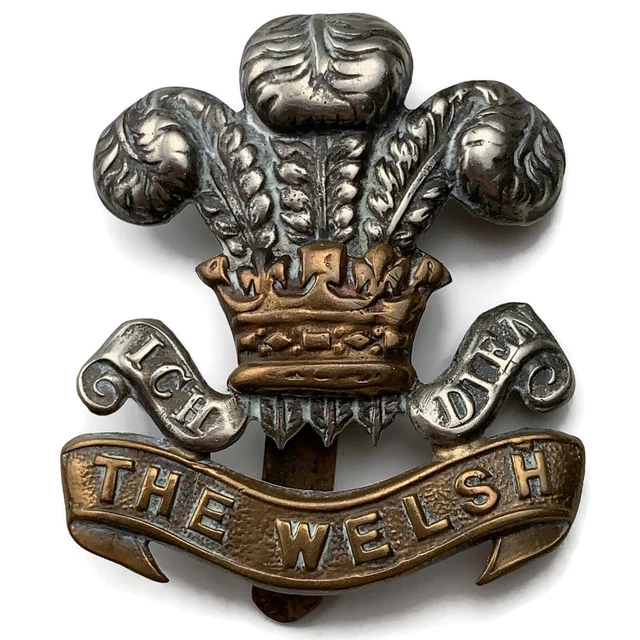 ORIGINAL WW1 THE Welsh Regiment (Welch) Cap Badge - WWI Great War ...