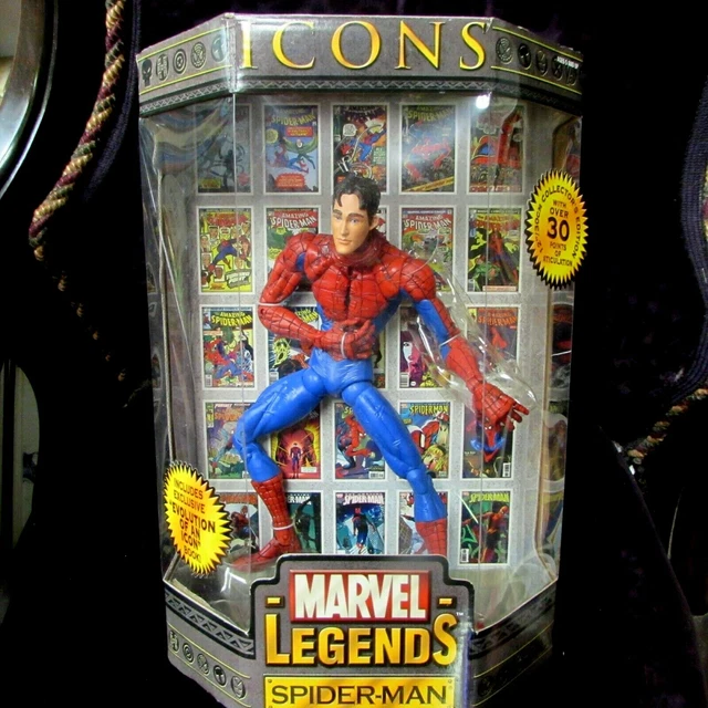 2006 ICONS MARVEL Legend's - Spider-Man Unmasked - Toy Biz - Unopened ...