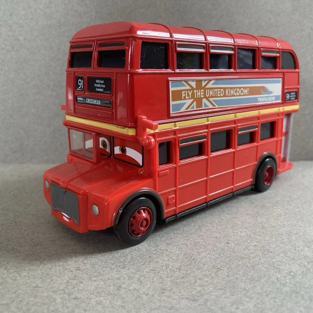 DISNEY PIXAR CARS Double Decker Bus Mattel Metal Car Rare £27.21 ...