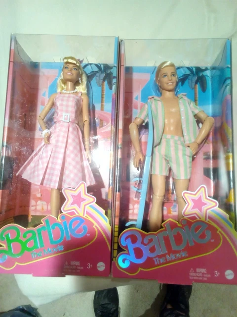 2023 BARBIE THE Movie Ken & Barbie Doll Set Mattel Hpj96 Hpj97 Ready To ...