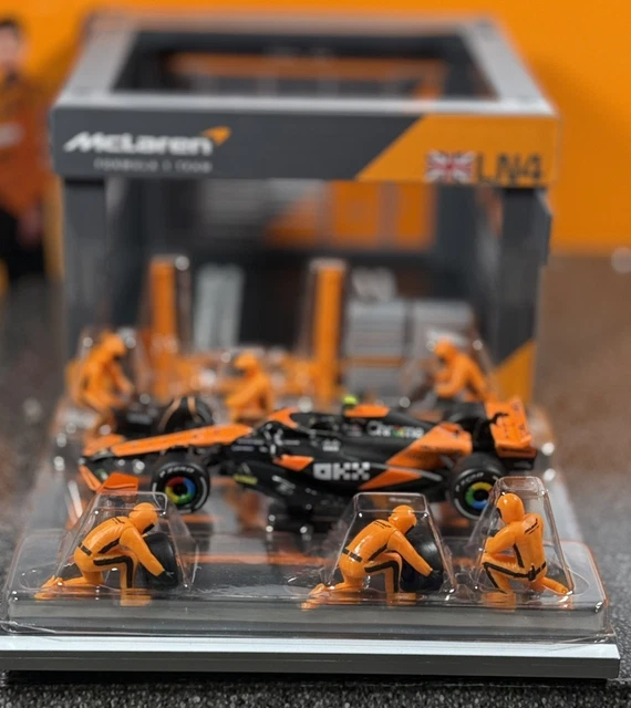2024 #4 LANDO Norris McLaren Pit GP Ln4 1/43 Bburago Formula 1 F1 No ...