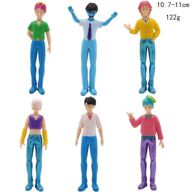 6PC KPOP DEMON Hunters Action Figure Toy Saja Boys Jinu Figures ...