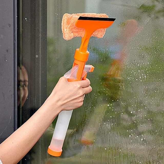 WINDOW SQUEEGEE 3-IN-1 Squeegee Portable Household Automotive Window ...