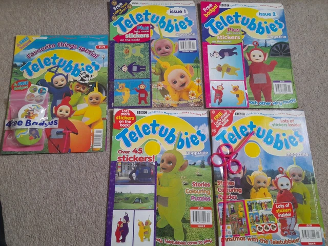 TELETUBBIES MAGAZINES X5 From 1997:Issues Tt Special No.1/No.1/2/3/4 £ ...