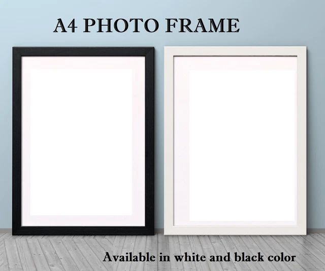 A4 SIZE PHOTO Frame MDF Freestanding Tabletop And Wall Mountable ...