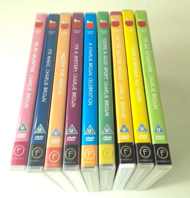 CLASSIC PEANUTS/CHARLIE BROWN Rare DVD Collection 9 Discs 4 Still ...