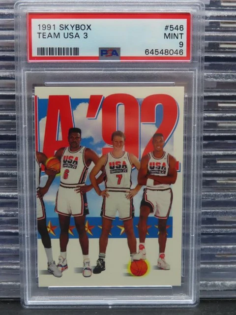 1991-92 SKYBOX TEAM USA 3 Ewing Pippen Bird Barclona équipe olympique ...