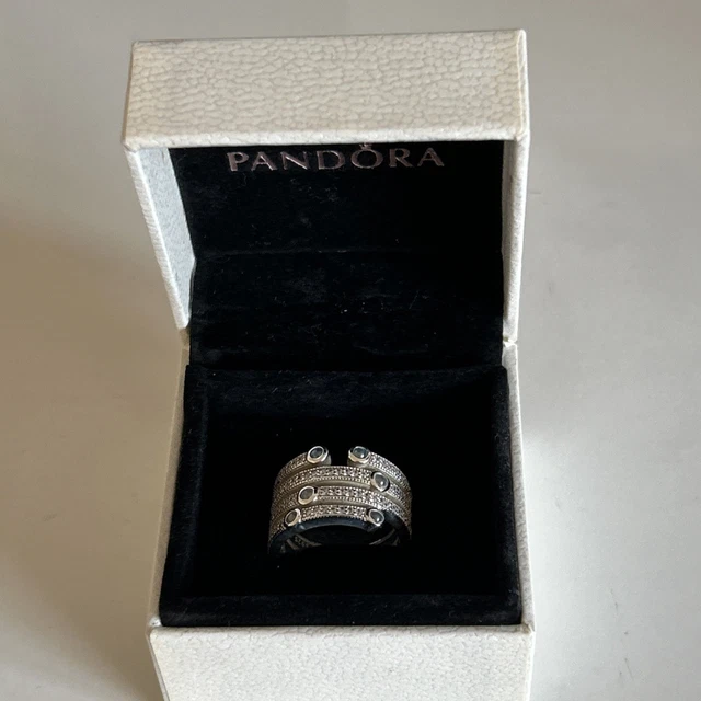 AUTHENTIC PANDORA 🌟 Shimmering ocean ring 🌟 Size 52 🌟 S925 ALE £38.50 ...