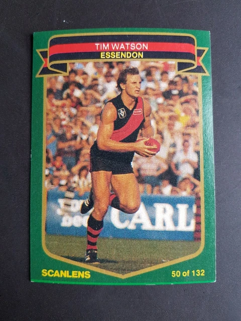 TIM WATSON 1985 Scanlens VFL / AFL Card - Essendon Bombers Excellent ...