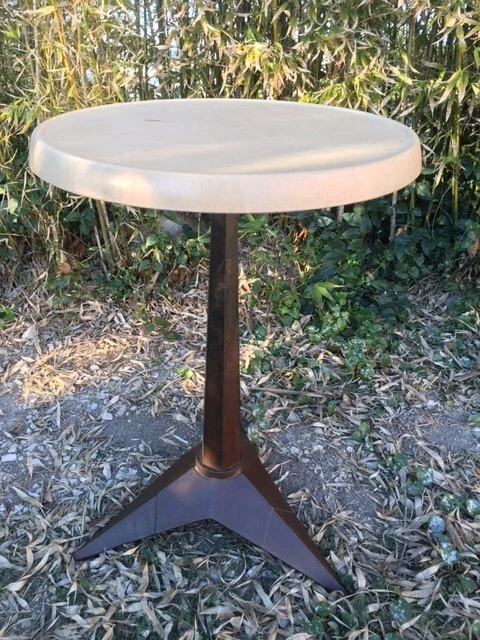 TABLE GUERIDON DE bistrot bar vintage pieds fonte design brasserie ...