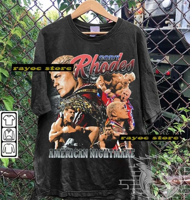 VINTAGE BOOTLEG STYLE Cody Rhodes Shirt, Cody Rhodes Wrestling T-Shirt ...