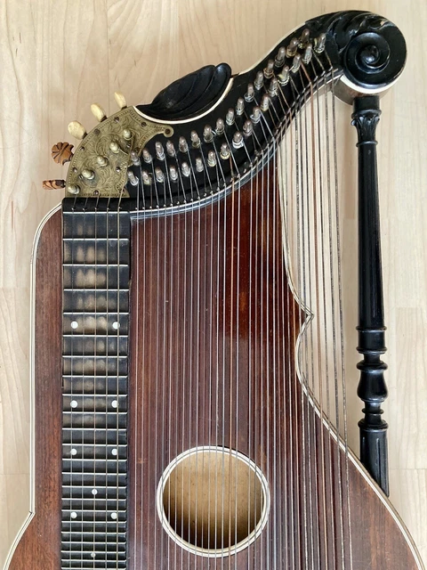 VINTAGE CONCERT HARP Zither Dulcimer Lap steel Bavarian £249.00 ...
