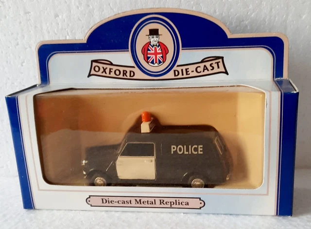 MINI VAN AUSTIN MORRIS POLICE NOIR et BLANC OXFORD 1/43 EME EUR 12,00 ...