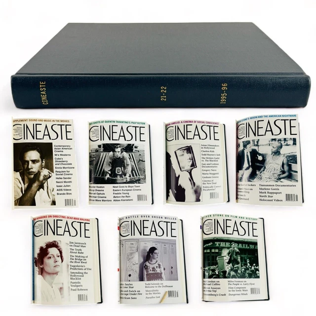 CINEASTE MAGAZINE BOUND Volume - 7 Issues Vol. XXI & XXII No. 1 2 3 4 ...