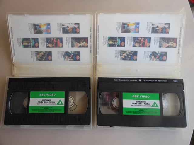 DOCTOR WHO THE War Games Part 1 + 2 (Vhs Tape) £10.79 - PicClick UK