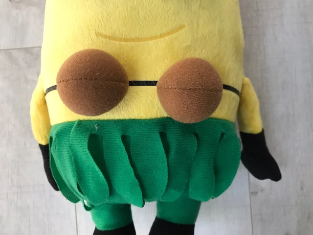 DESPICABLE ME MINION Bob In Hula Skirt and Coconut Bra 10in Plush Soft ...