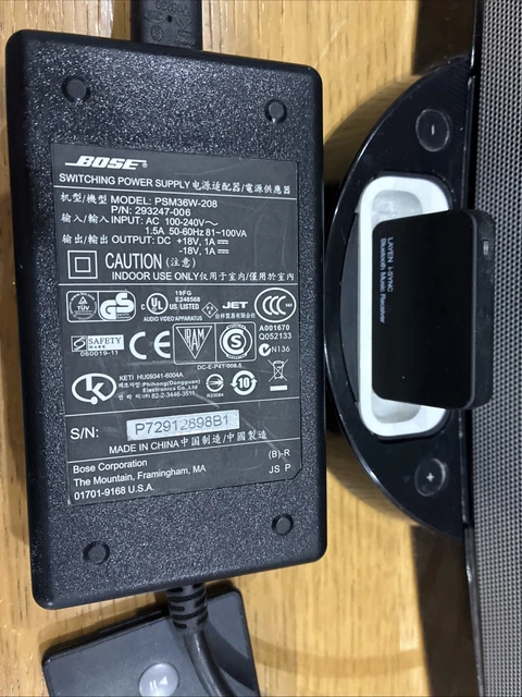 BOSE SOUNDDOCK SERIES 1 V2 (0402) - Genuine Power Brick & Remote ...