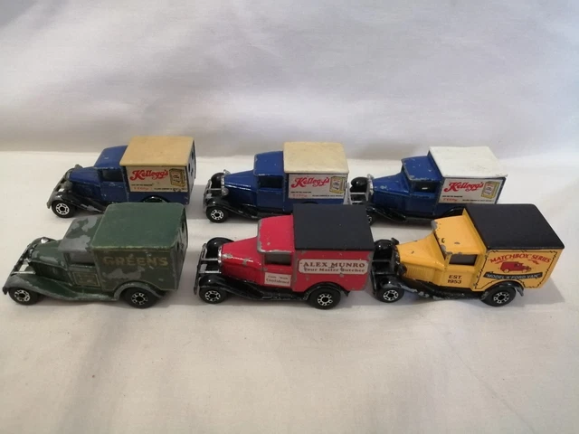 MATCHBOX MODEL A Ford Van Six Off Models Unboxed Good Condition £29.99 ...