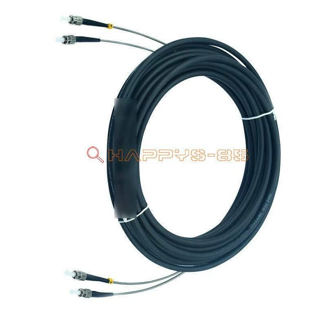 OUTDOOR FIELD FIBER Patch Cord ST-ST UPC SM 9/125 Duplex Fiber Optic ...