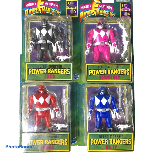 MMPR MIGHTY MORPHIN Power Rangers Jason Zack Billy Kimberly Retro ...