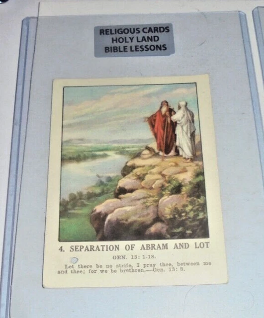 VINTAGE BIBLE STUDY Lesson Color Card Christian Crossing The Jordan vintage-bible-study-lesson-color-card-christian-crossing-the-jordan