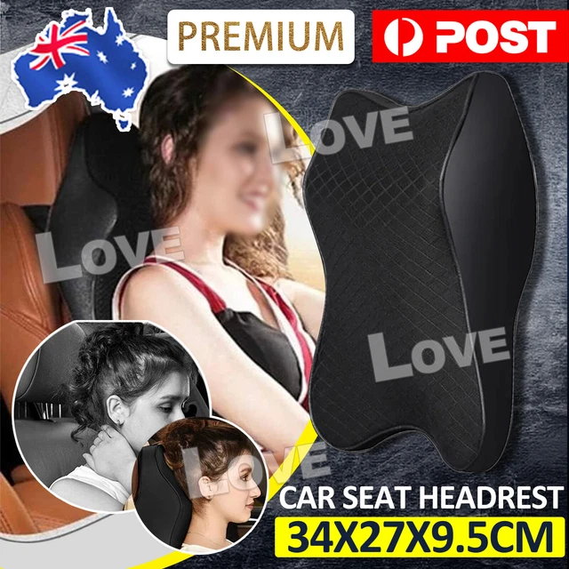 CAR SEAT HEADREST Pad Memory Foam Pillow Head Neck Rest Support Cushion ...
