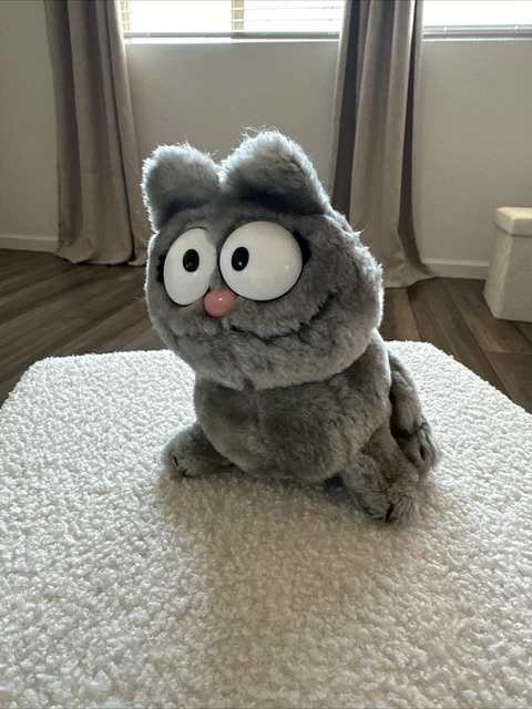 VINTAGE RARE DAKIN 1978, 1983 Gray Nermal Cat Garfield 7” Plush Stuffed ...