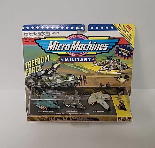 MICRO MACHINES VINTAGE Galoob Military Freedom Force #15 World Alliance ...