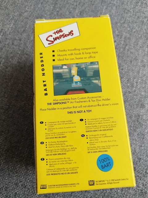 THE SIMPSONS BART Simpson Head Nodder 1998 Wackelkopf Sammler Rar - in OVP EUR 69,99 - PicClick DE