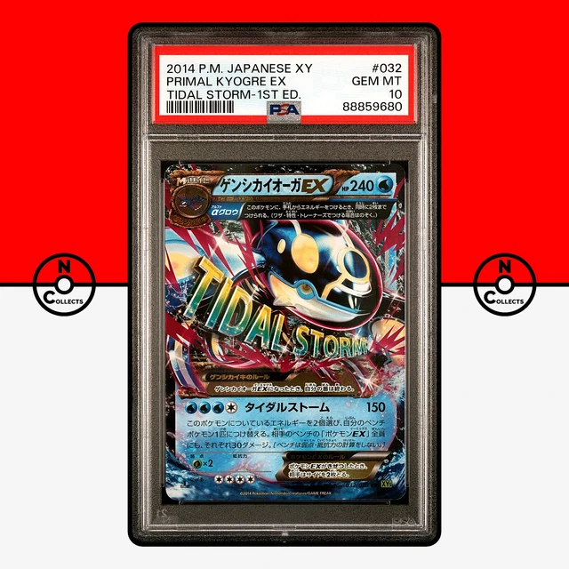 POKEMON PSA 10 Primal Kyogre EX Tidal Storm XY 032/070 XY5 1st Ed Japanese EUR 106,32 - PicClick FR