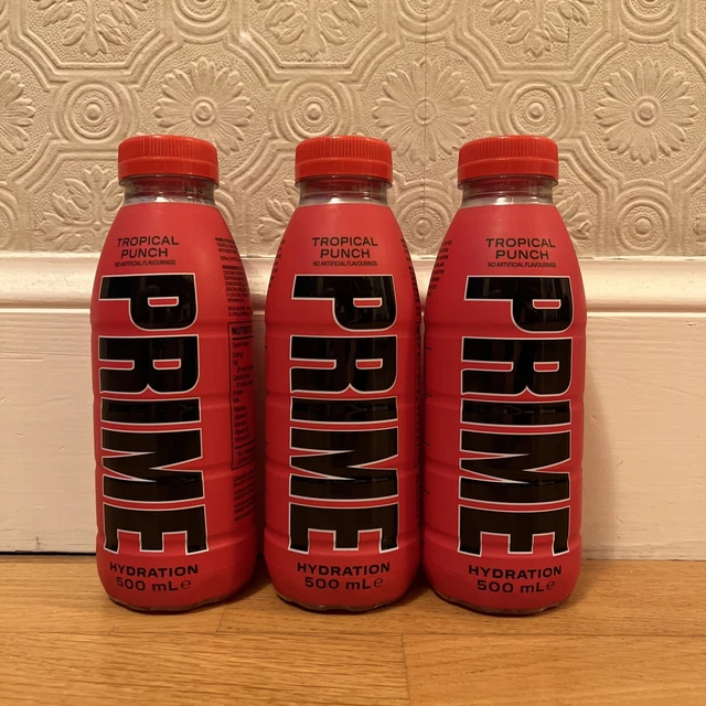 PRIME HYDRATION DRINK by LOGAN PAUL x KSI Tropical Punch Flavour RED ...