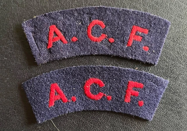 OLD ORIGINAL VINTAGE Antique Military Patch Flash. WW1/WW2. Not Cap Hat ...