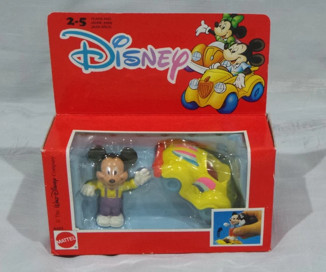 MATTEL DISNEY COLLECTIBLE Die-Cast Car Mickey Mouse Vintage 1990 $50.00 ...