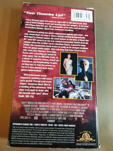 TOMORROW NEVER DIES (VHS, 1998) Pierce Brosnan £4.53 - PicClick UK