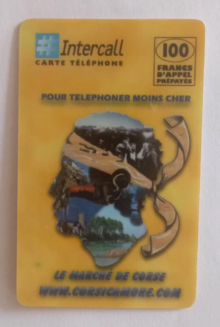 TELECARTE PREPAYEE INTERCALL CORSE - Le Marché de Corse - 100 F - EC ...