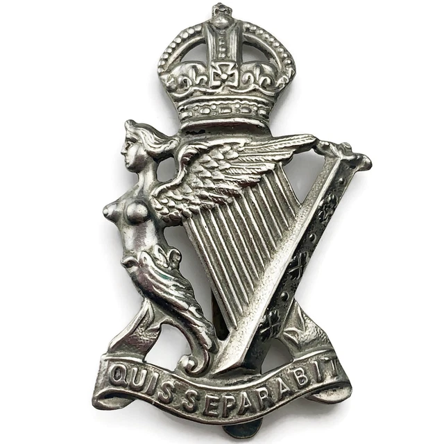 ORIGINAL WW2 ROYAL Ulster Rifles Regiment RUR Irish Cap Badge - Genuine ...