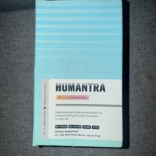 HUMANTRA BERRY POMEGRANATE Electrolytes, 20 X 3.6g Sachets, All 6 ...