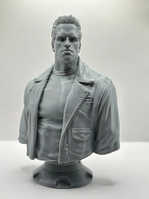 3D PRINTED THE TERMINATOR T800 ARNIE Bust Action Figure Figurine ...