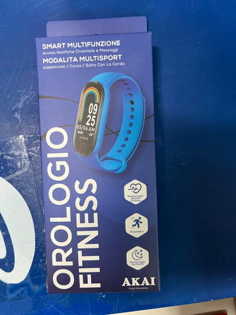 AKAI OROLOGIO FITNESS verde smart multifunzione modalità multisport EUR ...