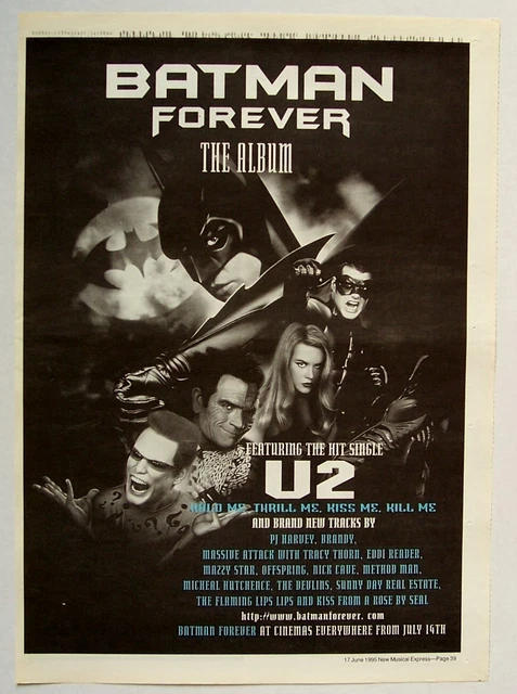 Batman Forever Movie Poster FOR SALE! - PicClick UK