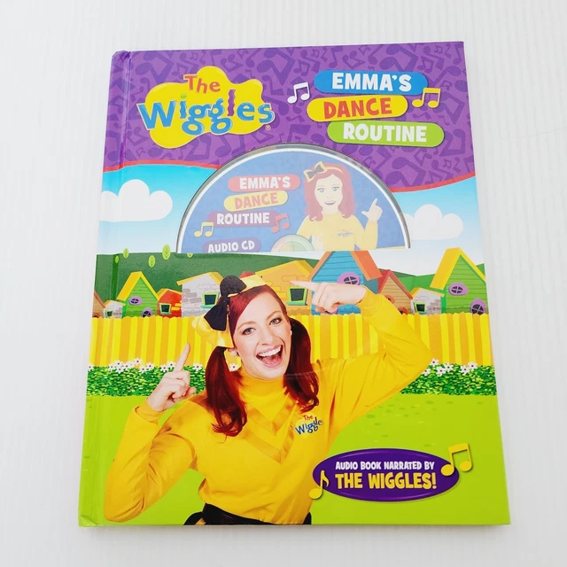 THE WIGGLES EMMA'S Dance Routine Yellow Wiggle Hardcover Book Audio CD ...