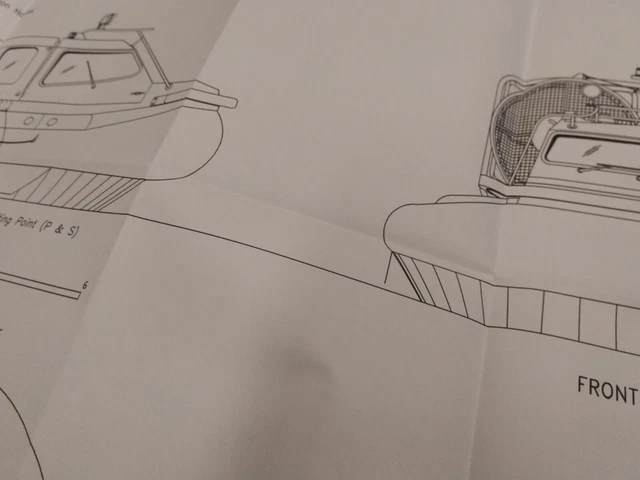 RNLI LIFEBOAT H Class 470TD SAR Hovercraft Drawing Plan 1:10 £17.99 ...