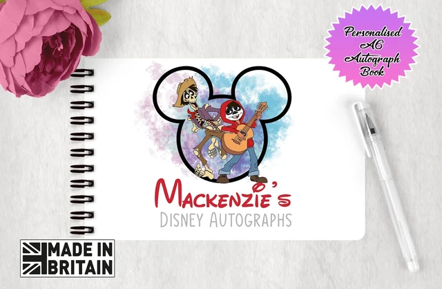 PERSONALISED DISNEY PIXAR Coco Autograph Book Disneyland World ...