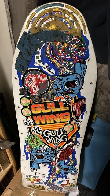 VINTAGE H-STREET TONY Magnusson Hell Concave Skateboard Deck in white £ ...