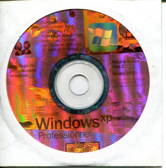 CD MICROSOFT WINDOWS XP Professional Original sp2 EUR 18,00 - PicClick FR