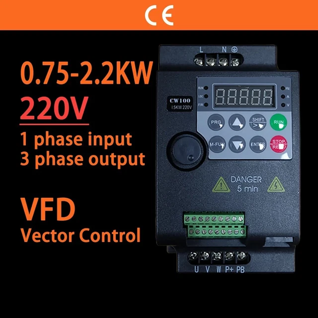 2.2KW 12A 220V AC Motor Drive Variable Inverter VFD Frequency Speed Controller £61.99 - PicClick UK