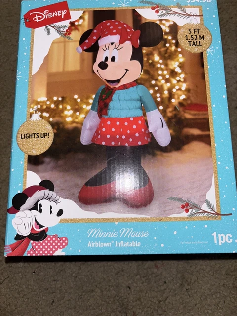 DISNEY MINNIE MOUSE Airblown® Inflatable 5 Feet Tall Lights Up NIB £28. ...