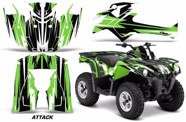 ATV GRAPHICS KIT Decal Sticker Wrap For Can-Am Outlander-L 2014-2015 ...