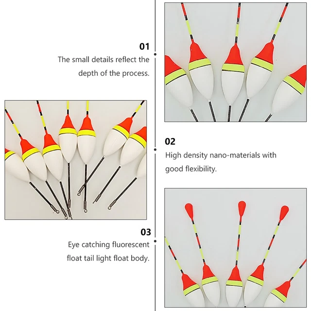 12 PCS FOAM Fishing Floats Fishing Buoy Carp Floats Fishing Accessories ...