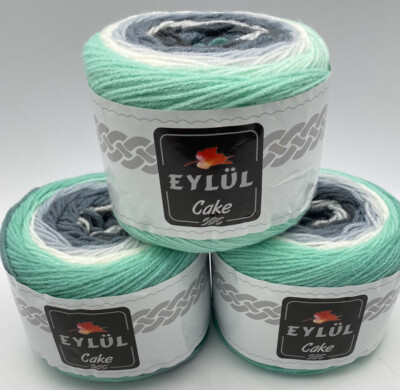 TORTE EYLUL LANA Filato all'uncinetto Doppia Maglia - Torte 3x150g ...